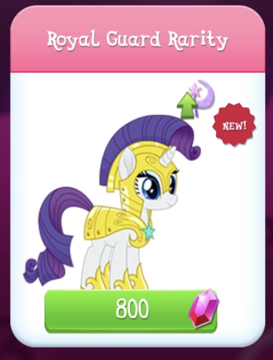 Royal Guard Rarity | The My Little Pony Gameloft Wiki | Fandom