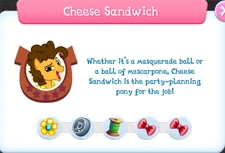 Cheese Sandwich | The My Little Pony Gameloft Wiki | Fandom