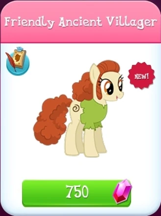 Friendly Ancient Villager | The My Little Pony Gameloft Wiki | Fandom