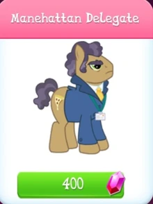 Manehattan Delegate | The My Little Pony Gameloft Wiki | Fandom