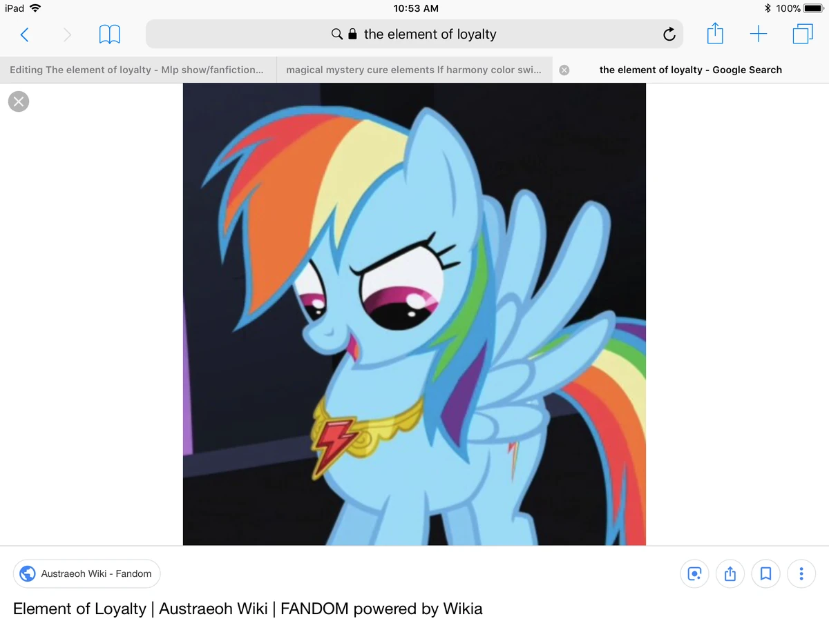 The element of loyalty | Mlp show/fanfiction Wiki | Fandom