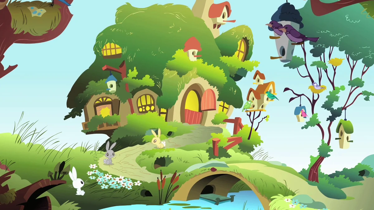 Fluttershy's Cottage | My Little Pony Friendship is Magic Wiki | Fandom