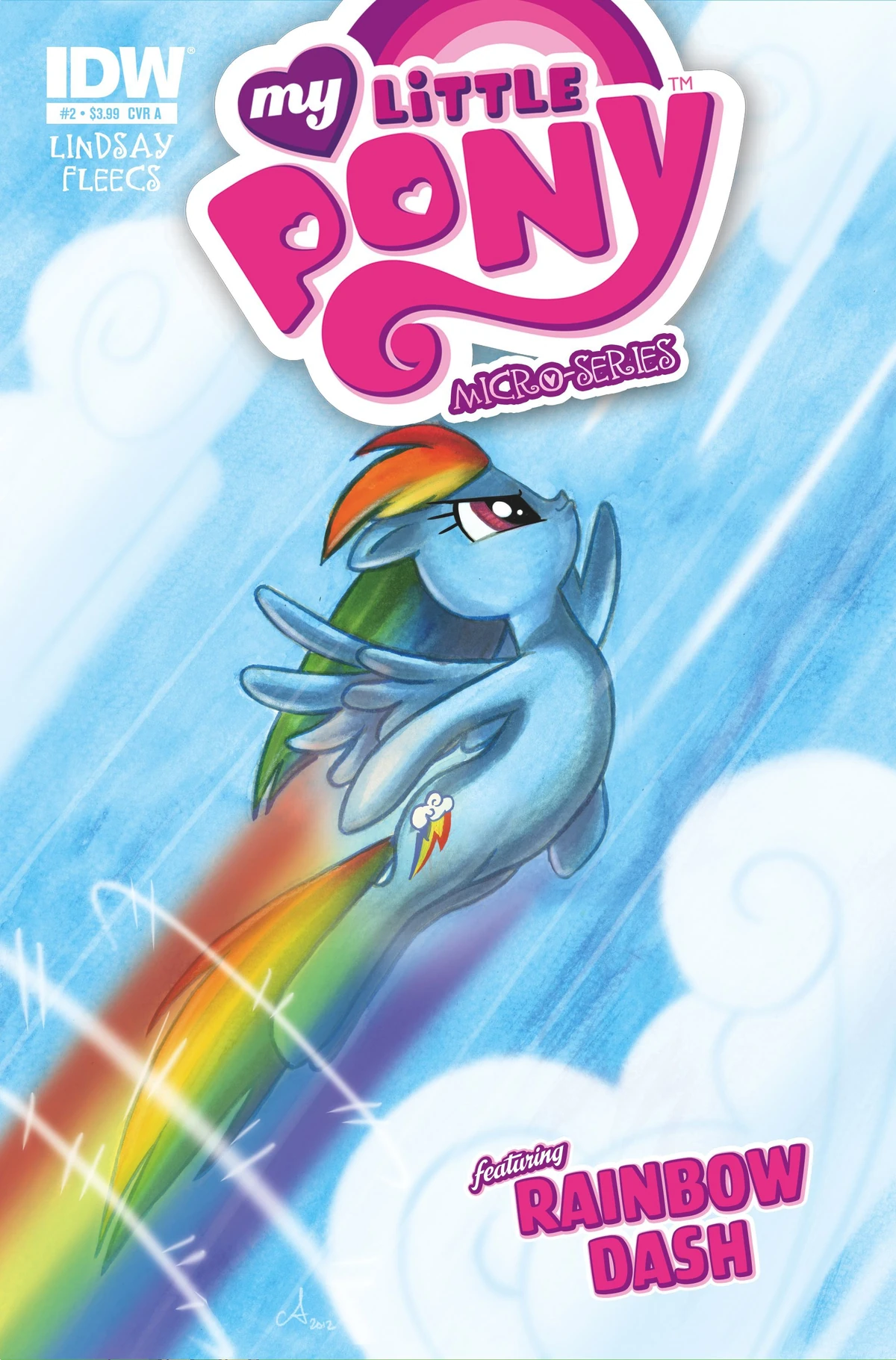 Rainbow Dash Sitting On A Cloud