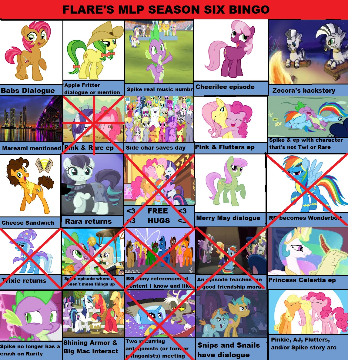 Mlp Season 4 Bingo