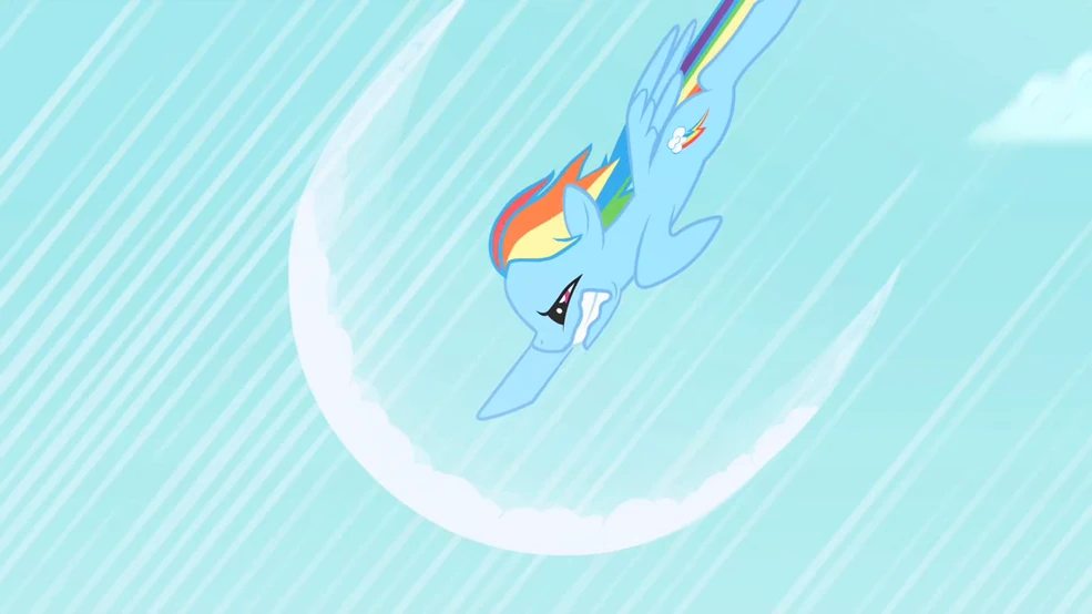 Rainbow Dash Pony Fliegen