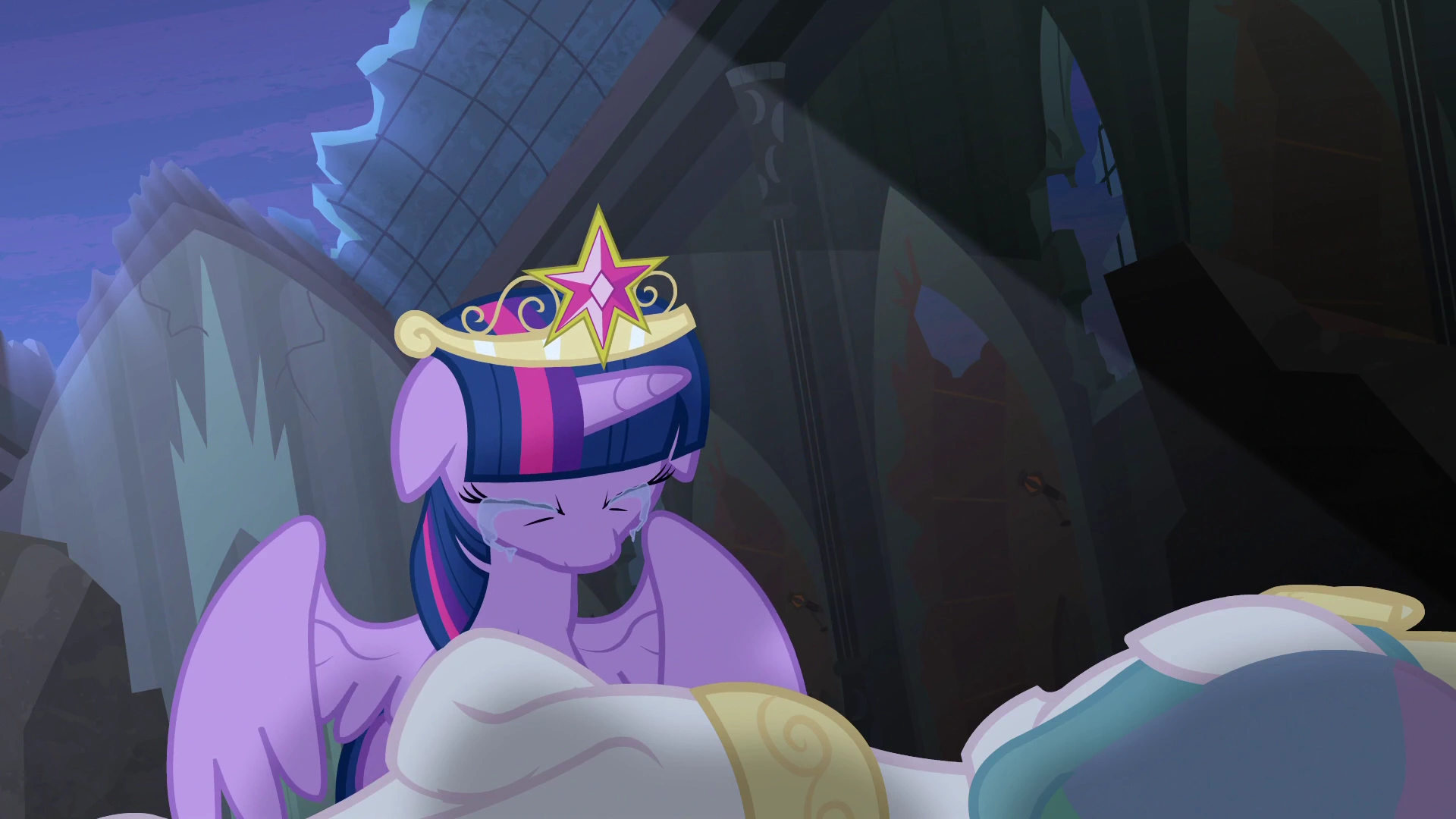 celestia crying