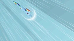 Rainbow Dash Sonic Rainboom Achtergrond