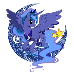 Princess Luna Flying
