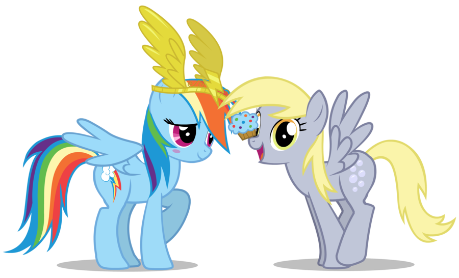Derpy And Rainbow Dash In Love
