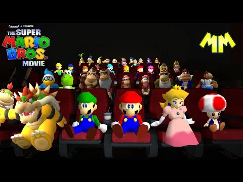 Mario And Friends Go See The Super Mario Bros. Movie | MarioMario54321 ...