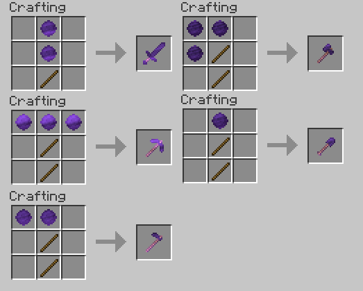 Dark Matter Weapons / Tools | Mo' Skeletons Mod Wiki | Fandom
