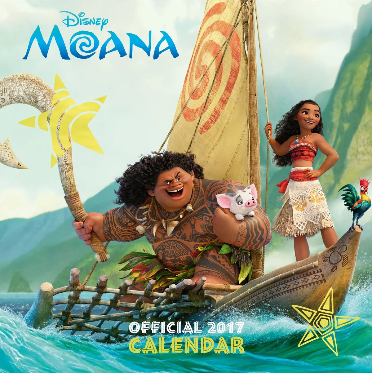 Official 2017 Square Calendar | Moana Wikia | Fandom