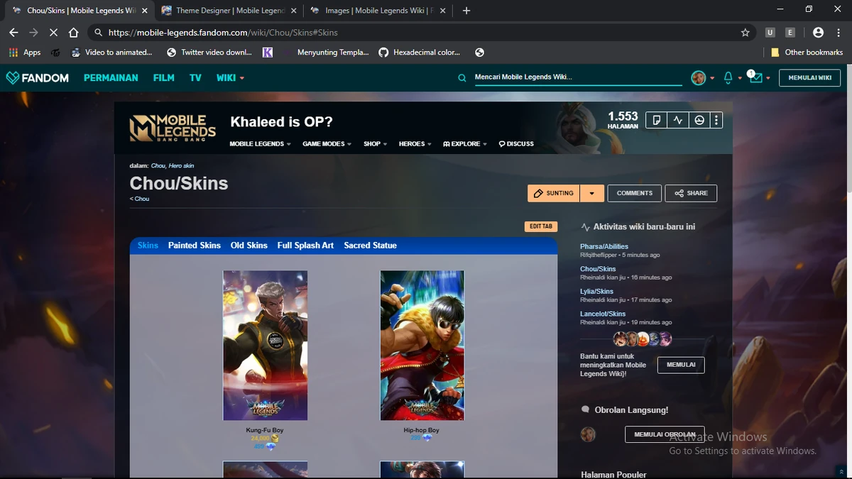 User blog:DubuHasBeenSnatched/New Theme For Mobile Legends Wiki ...
