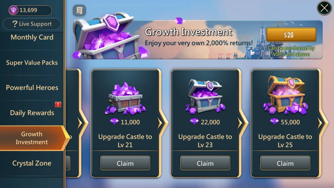 Growth Investment | Mobile Royale Wiki | Fandom