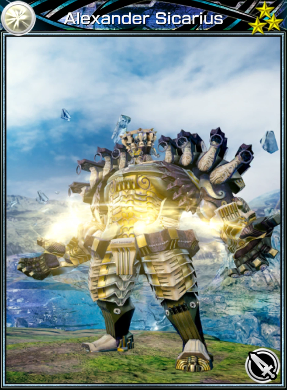 Alexander Sicarius (Warrior)(Card) - Mobius Final Fantasy Wiki