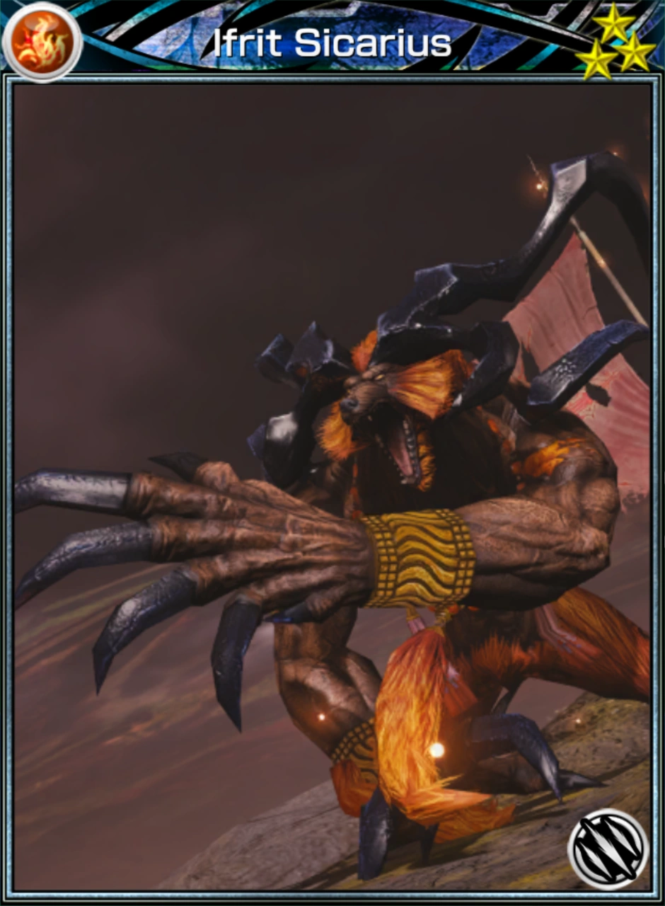 Ifrit Sicarius (Monk)(Card) - Mobius Final Fantasy Wiki