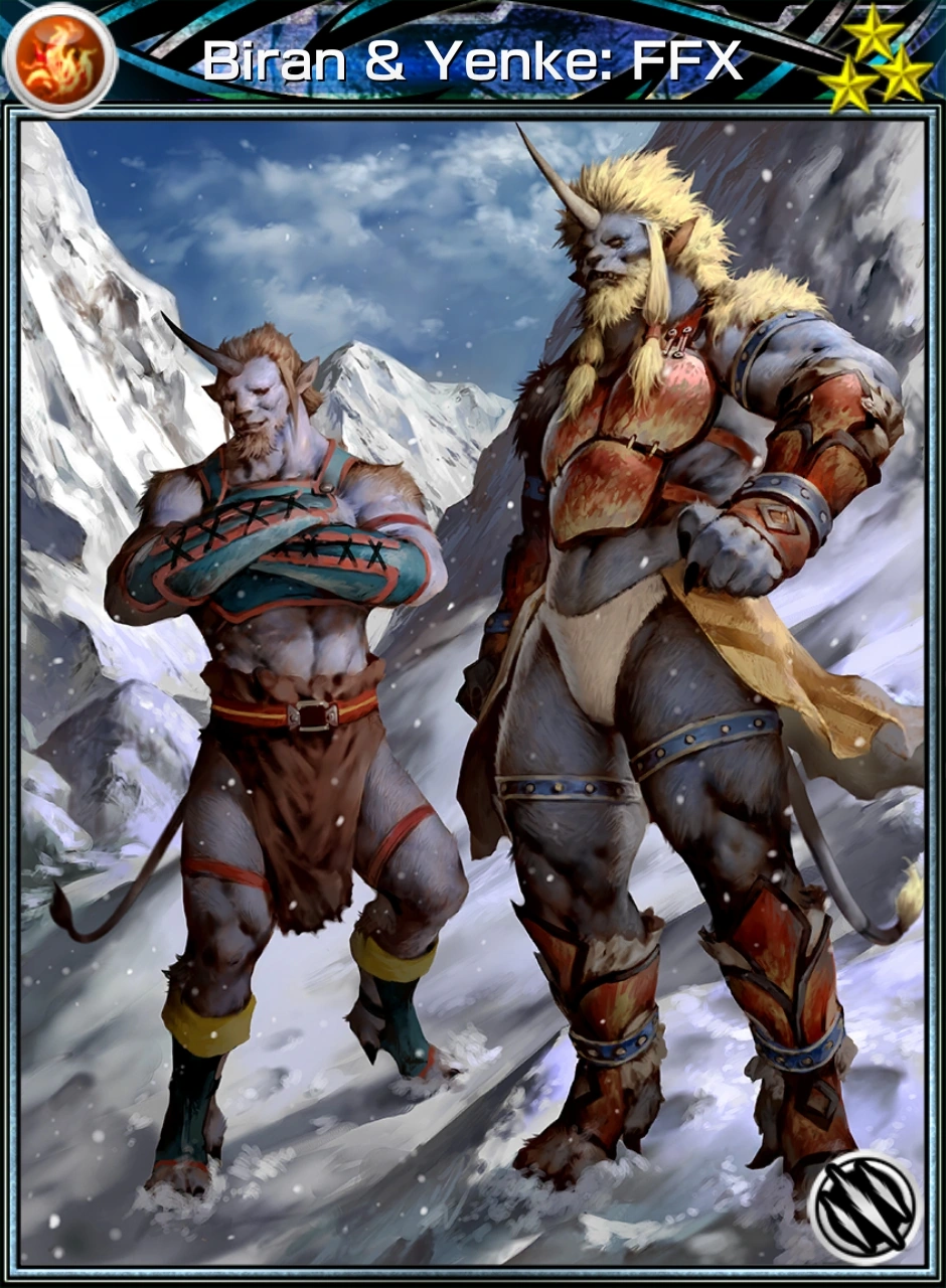 Biran & Yenke: FFX (Card) - Mobius Final Fantasy Wiki
