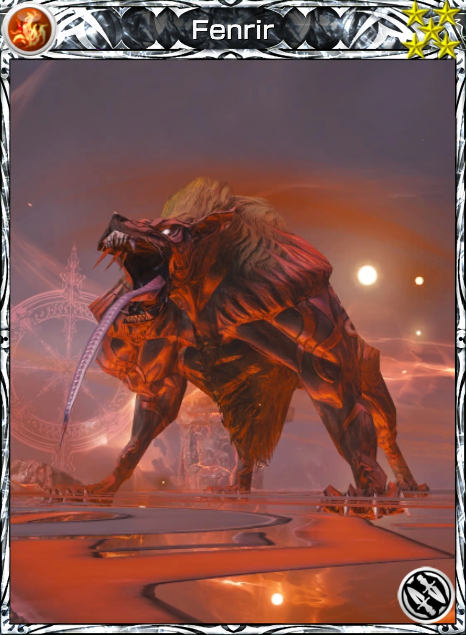 Fenrir (Fire)(Card) - Mobius Final Fantasy Wiki