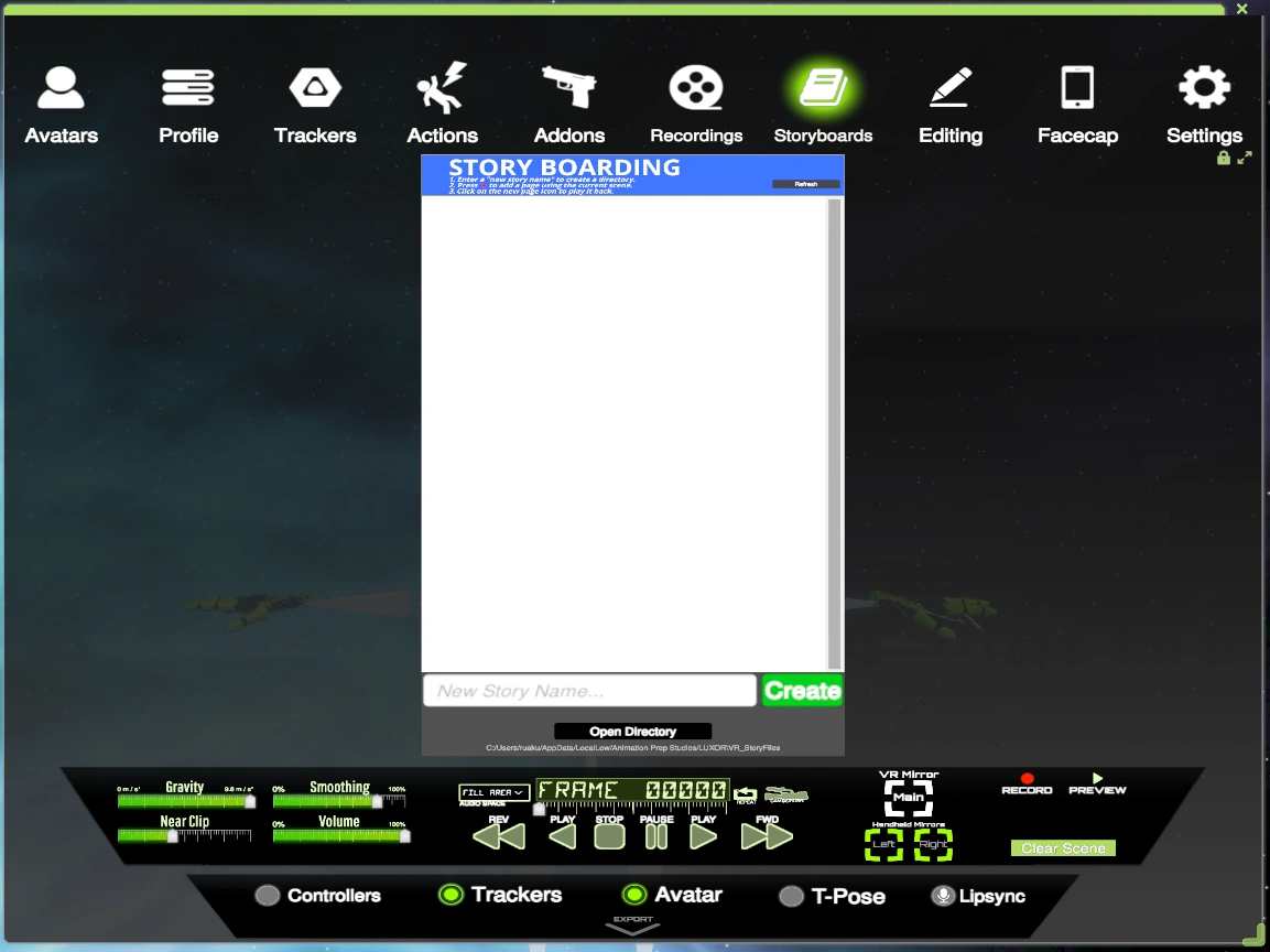 Reference - VR Menu - Storyboards | Mocap Fusion VR Wiki | Fandom