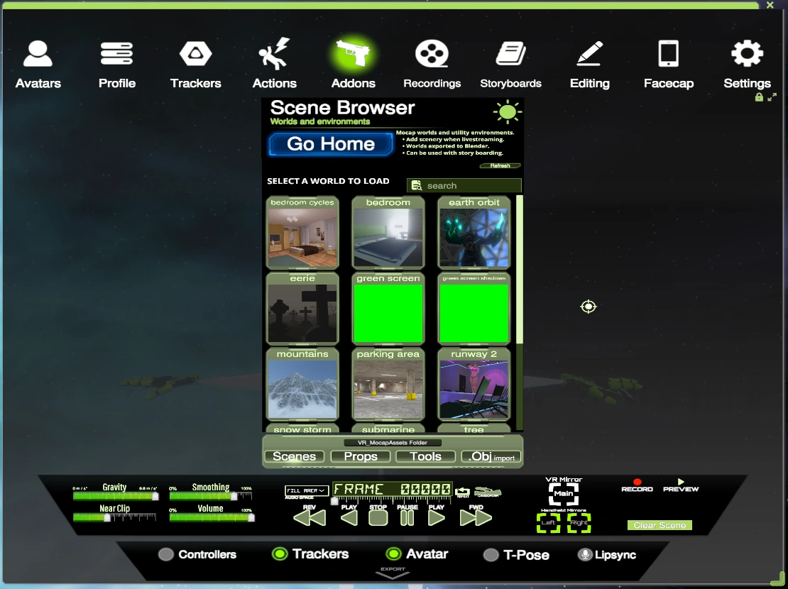 Reference - VR Menu - Addons | Mocap Fusion VR Wiki | Fandom