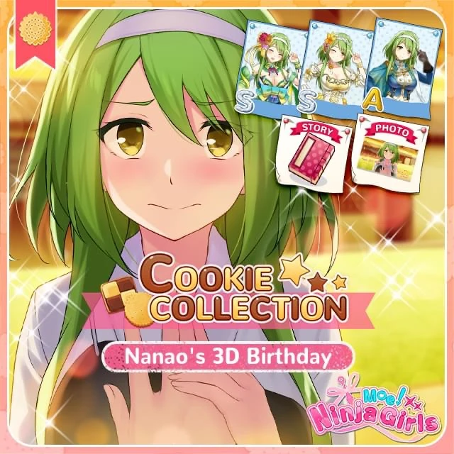 Cookie Collection: Nanao's 3D Birthday | Moe! Ninja Girls Wiki | Fandom