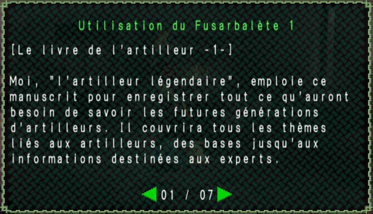 Utilisation du fusarbalète 1 (MHF) | Wiki L'encyclopédie Moga | Fandom