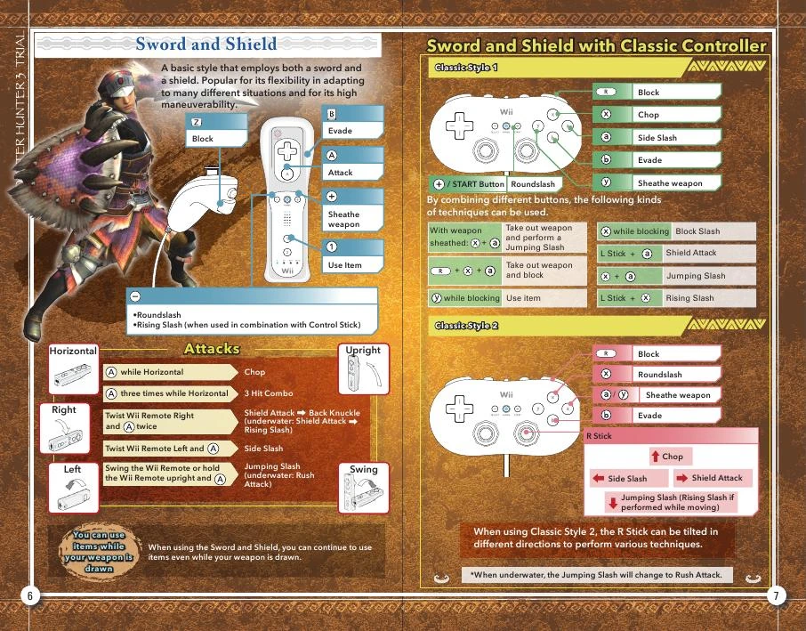MHTri - Commandes Epée et Bouclier | Wiki L'encyclopédie Moga | Fandom