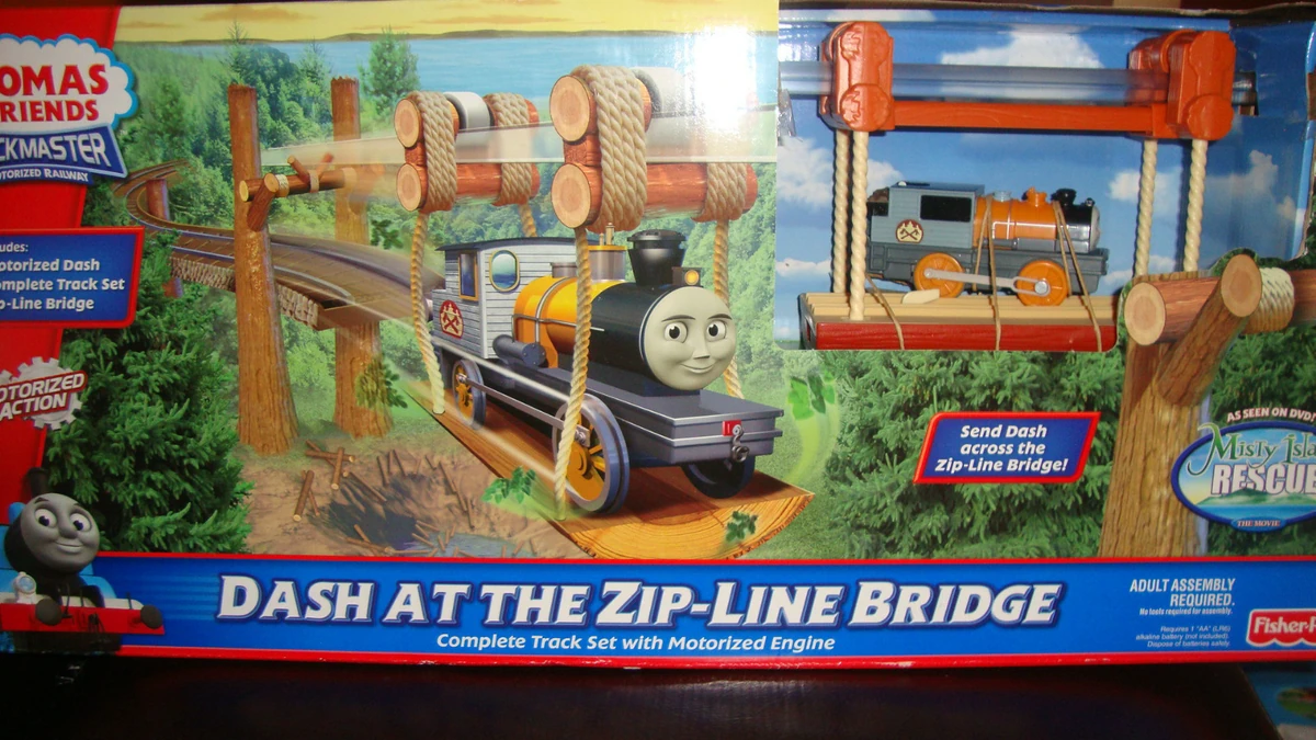 DASH AT THE ZIP-LINE BRIDGE TRACKMASTER SET | Mom1_st TrackMaster Wiki ...