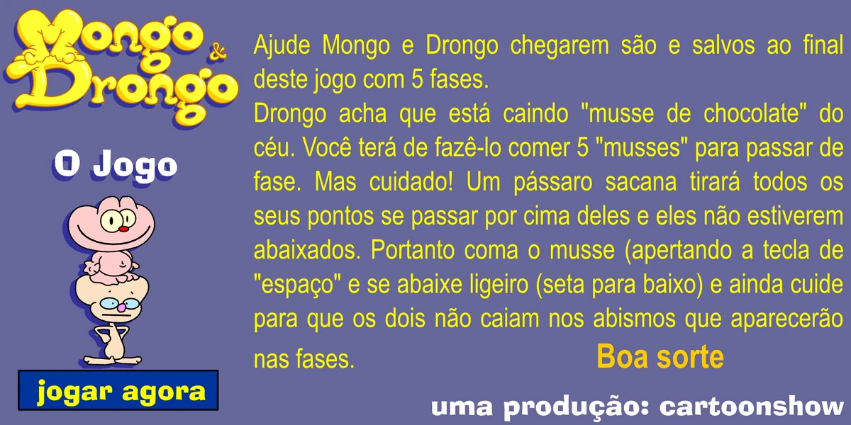 Mongo e Drongo O Jogo | Mongo e Drongo Wiki | Fandom