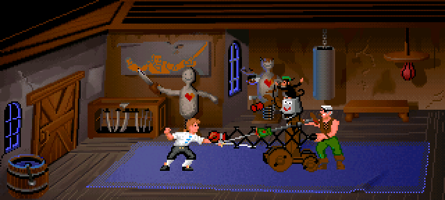 Captain Smirk's Big Body Pirate Gym | Monkey Island Wiki | Fandom
