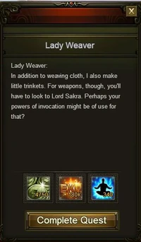 Lady Weaver (Quest) - Official Monkey King Online Wiki