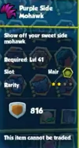 Purple Side Mohawk | Monkey Quest Wiki | Fandom
