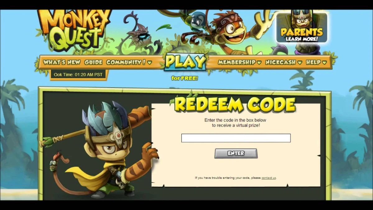 Redeemable Codes | Monkey Quest Wiki | Fandom