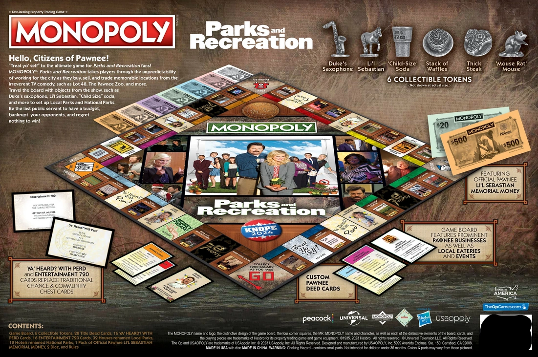 Parks and Recreation Edition | Monopoly Wiki | Fandom