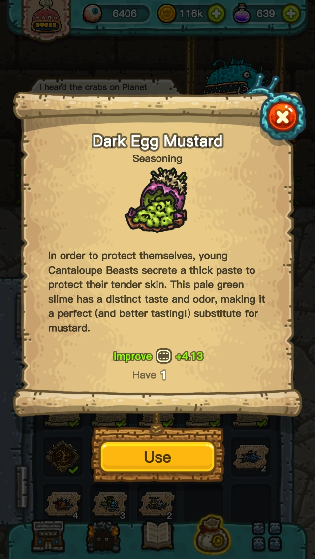 Dark Egg Mustard | Monster Chef Wiki | Fandom