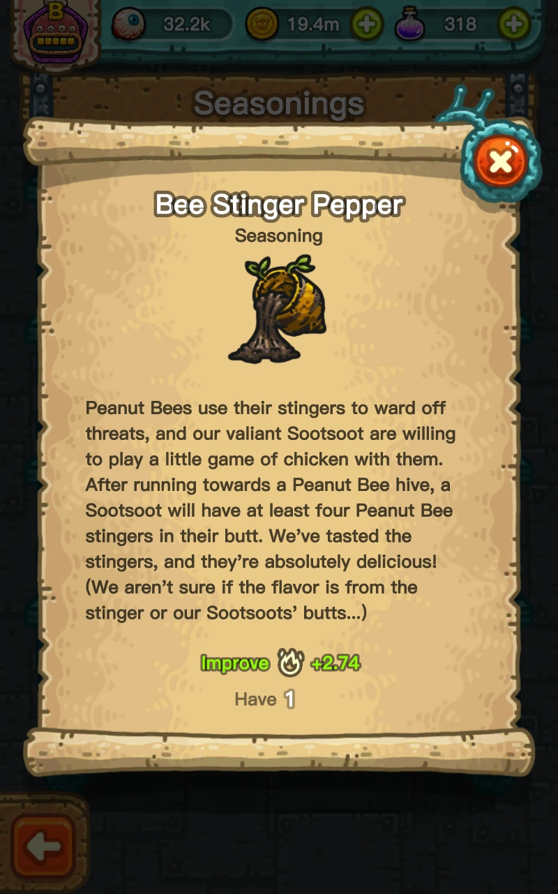 Bee Stinger Pepper | Monster Chef Wiki | Fandom