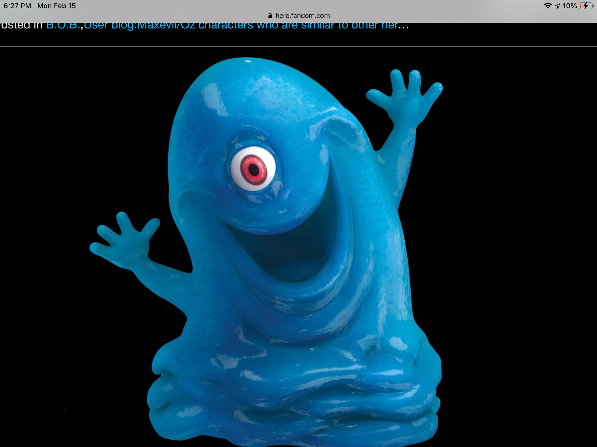 bob the blob from monsters vs aliens