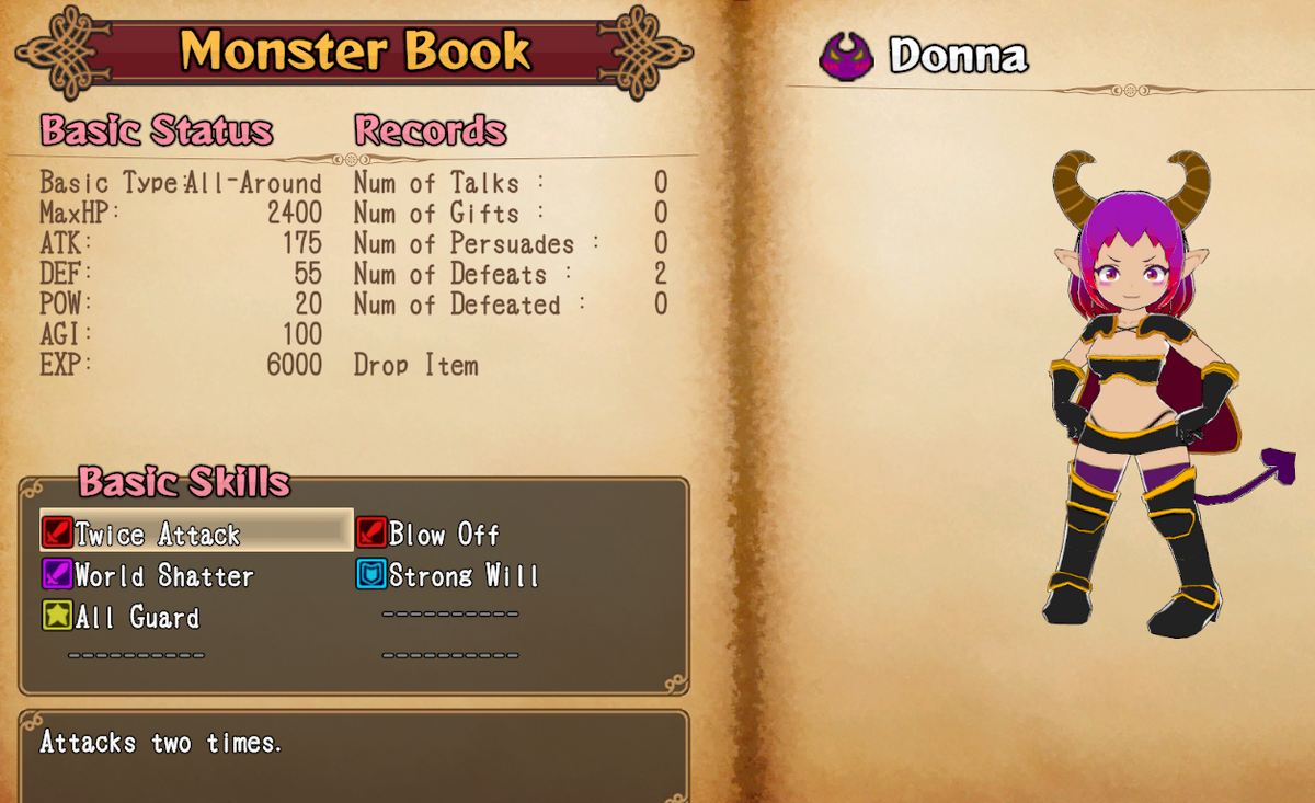 Donna Monster Girls And The Mysterious Adventure Wiki Fandom