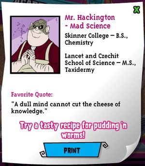 Hackington (G1) | Monster High Wiki | Fandom