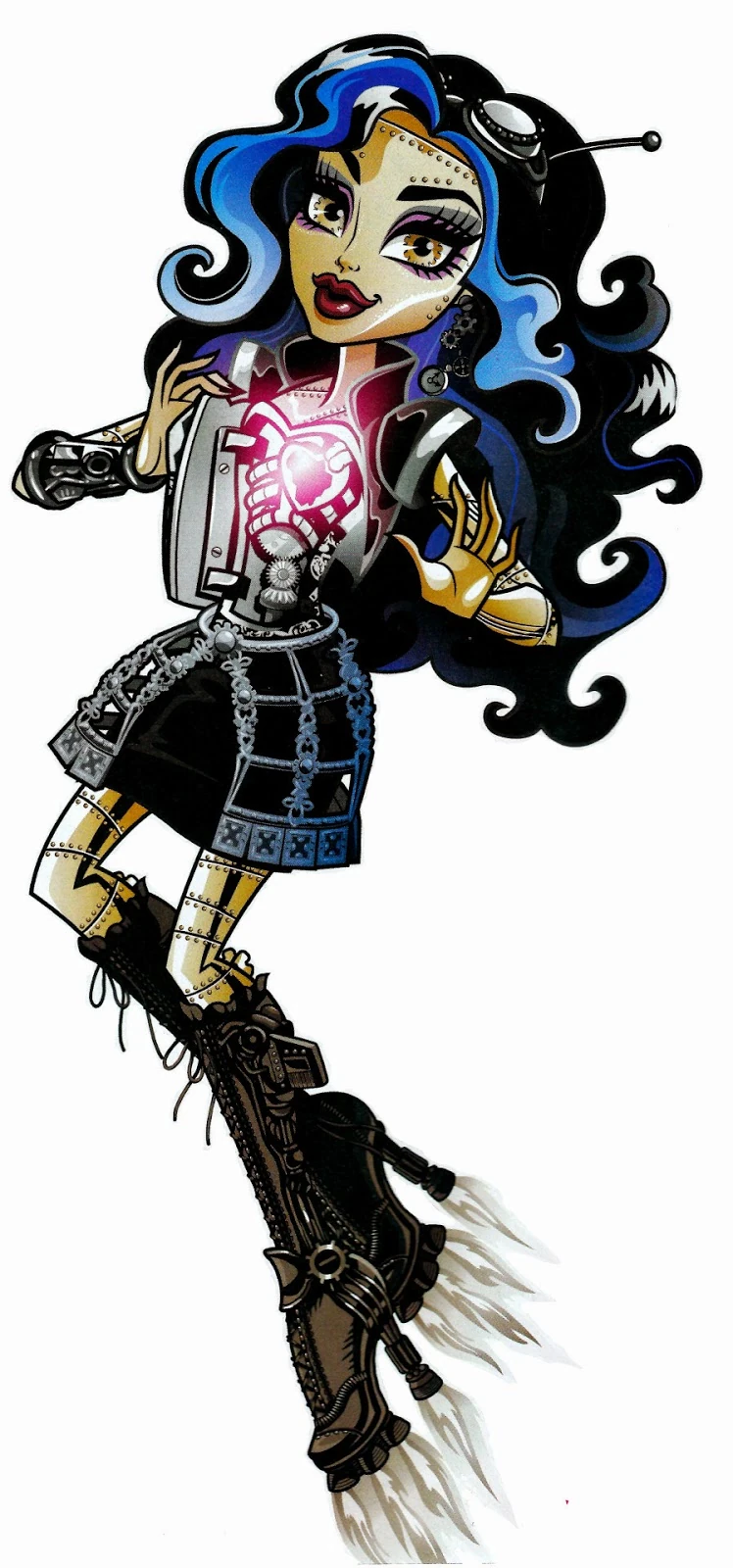 Monster High Kleurplaten Robecca Steam Pet