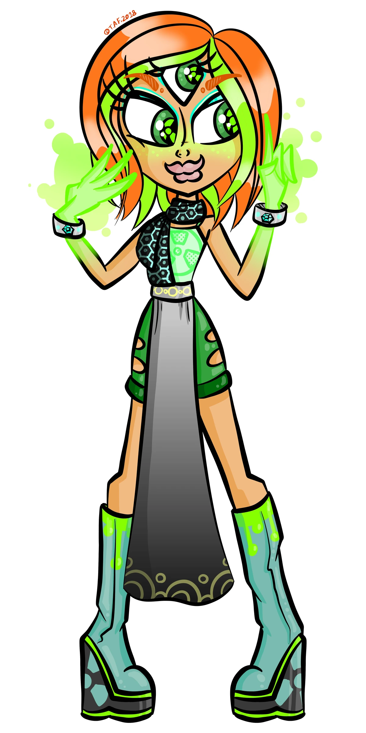 Toxiana Radon | Monster Lab - A Monster High Fandom Wiki | Fandom