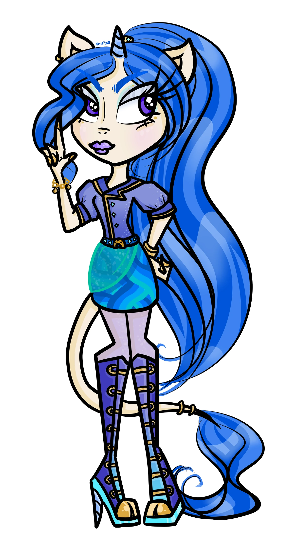Sapphire Hornbeam | Monster Lab - A Monster High Fandom Wiki | Fandom
