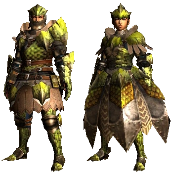 Rathian R Armor (Blademaster) (MHGU) | Monster Hunter Wiki | Fandom
