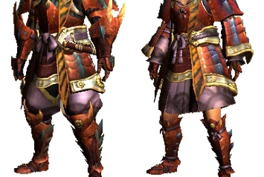 Armadura Glacial Agnaktor Blademaster Armor (MH3) Monster Hunter