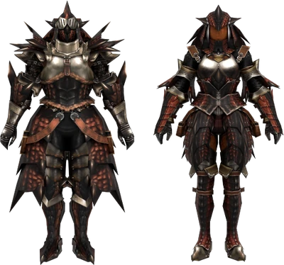 Rathalos Armor (Blademaster) (MHF1) | Monster Hunter Wiki | Fandom