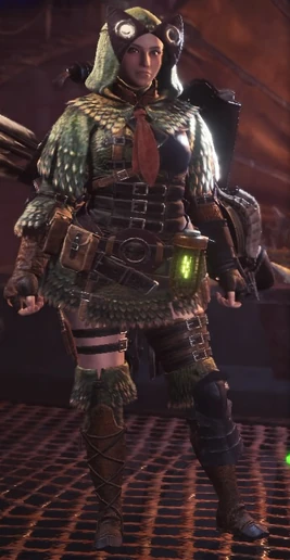 Pukei α Armor (MHW) | Monster Hunter Wiki | Fandom