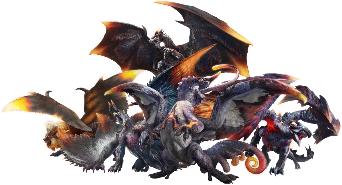Risen Elder Dragons | Monster Hunter Wiki | Fandom