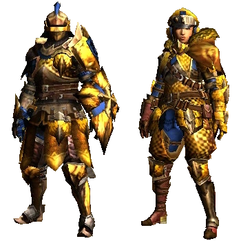 Golden Lune Armor (Gunner) (MHGU) | Monster Hunter Wiki | Fandom