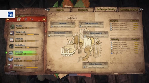 Materialien: Radobaan | Monster Hunter Wiki | Fandom