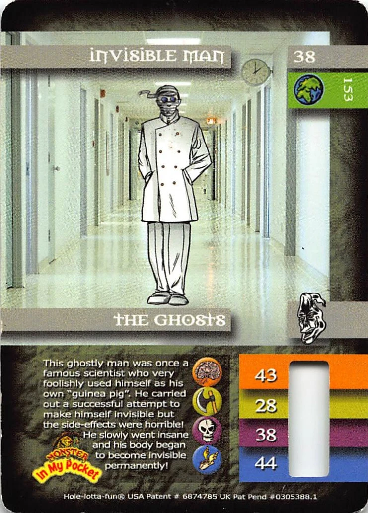 Invisible Man (2006 series) | Monster in My Pocket Wiki | Fandom